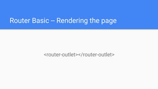 New power of Angular2 Router | PPT