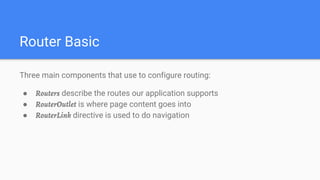 New power of Angular2 Router | PPT