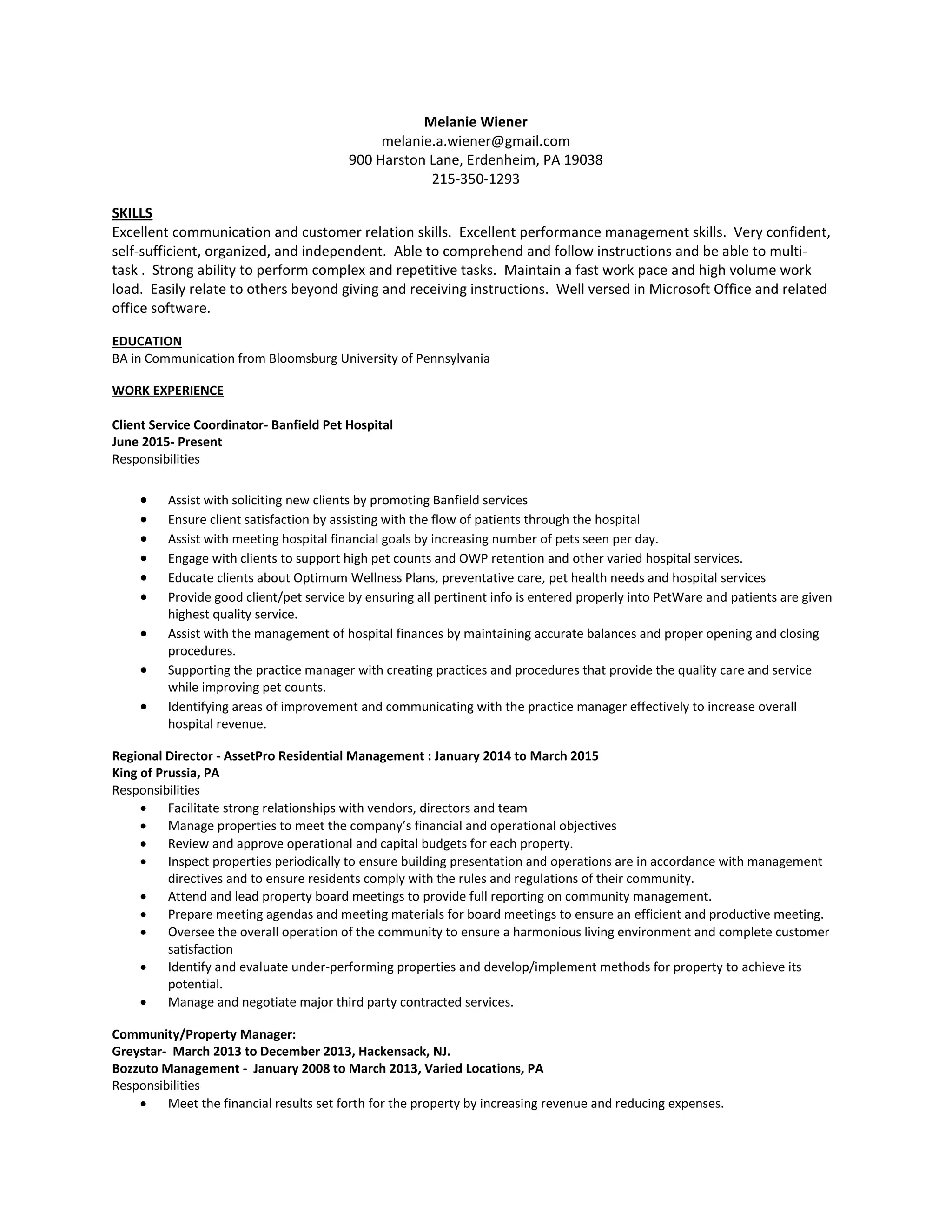 MW Resume | PDF