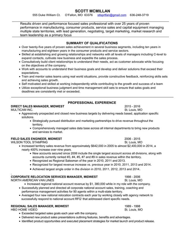 Scott McMillan Resume (2016) | PDF