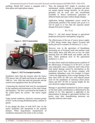 Application of Electric Generators Driven by Tractor in Agriculture | PDF