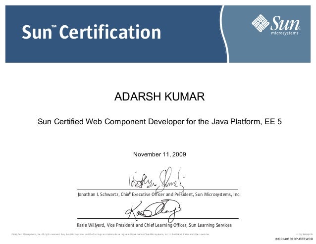Sun Certified Web Component Developer for the Java Platform, EE 5