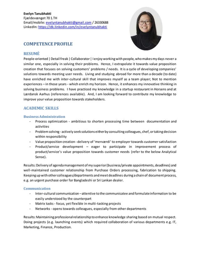 COMPETENCE PROFILE | PDF