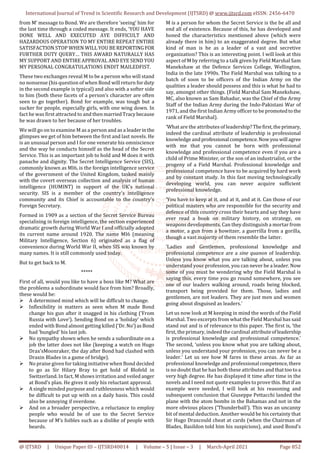 Ian Fleming’s Sir Miles Messervy, the Ultimate Leadership Enigma | PDF