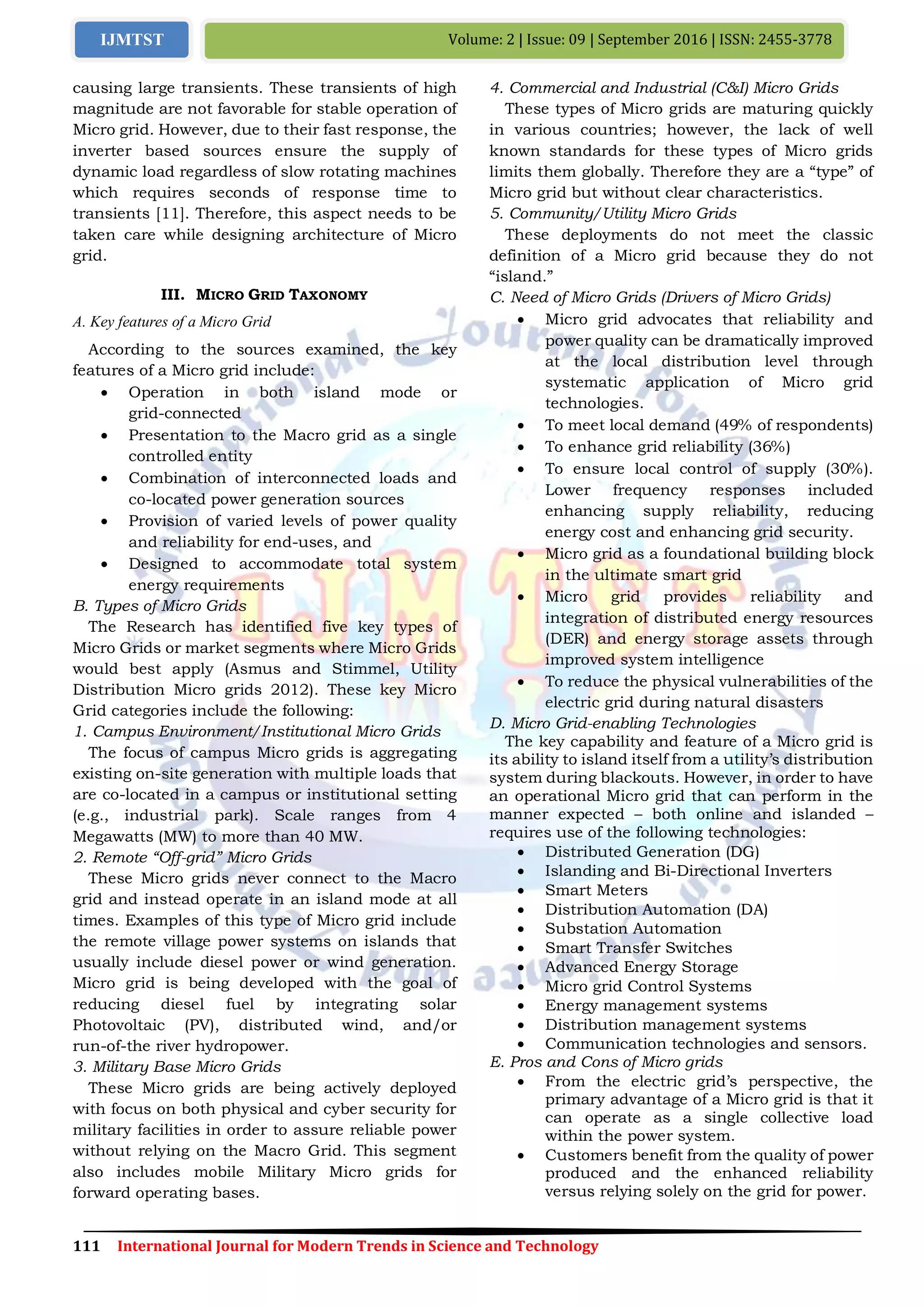 Hybrid Micro Grid Architectures and Challenges | PDF
