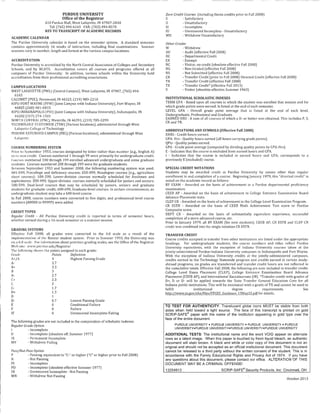 Purdue transcript | PDF