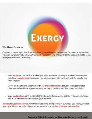Exergy - Company Brochure | PDF