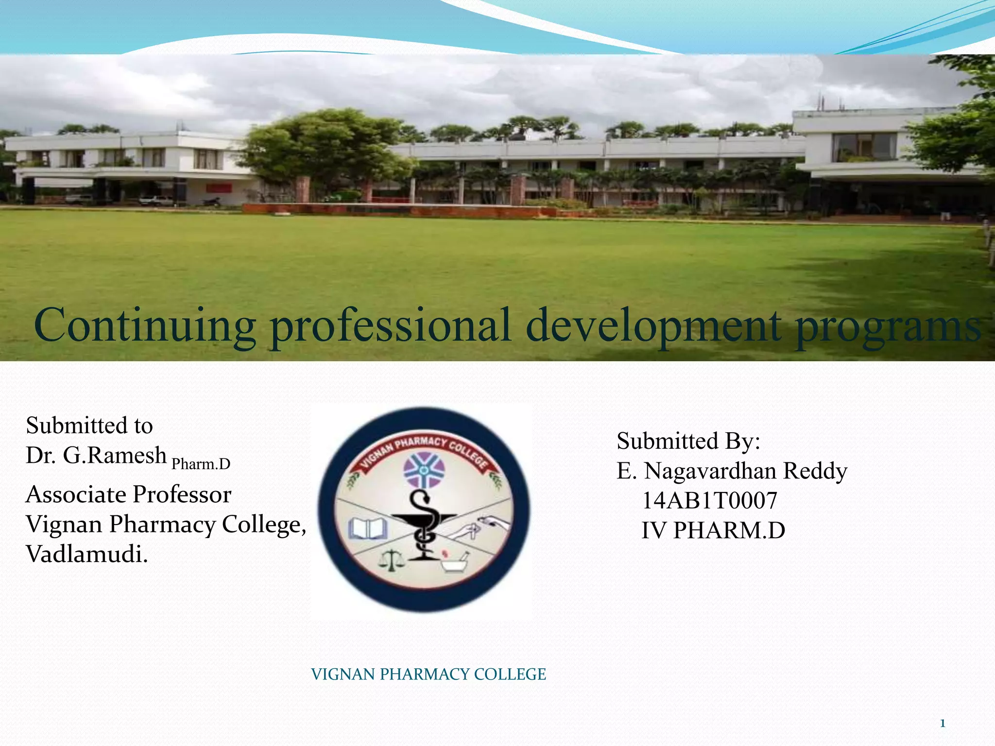 14ab1t0007 continuing professional development programs | PPTX