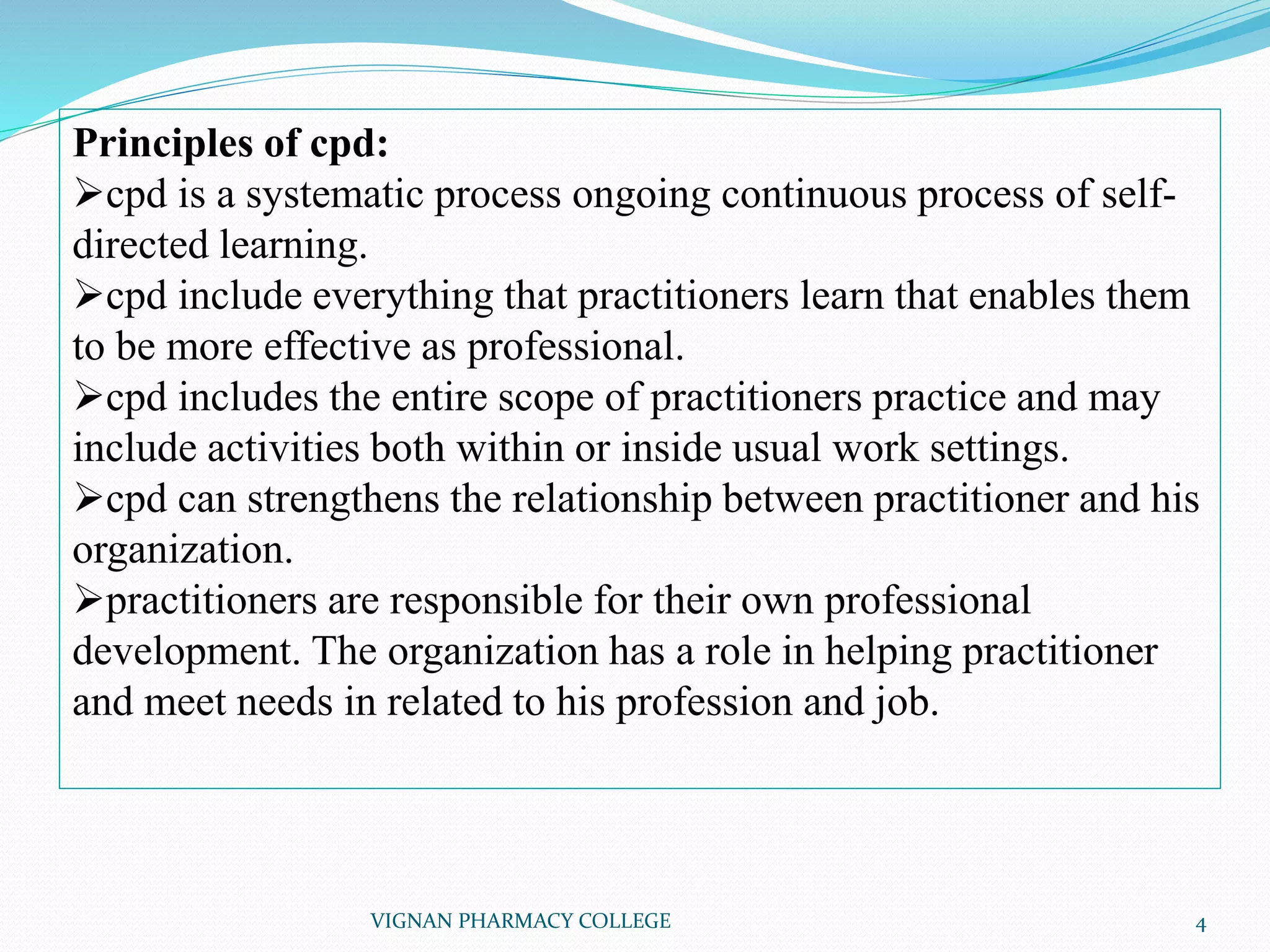 14ab1t0007 continuing professional development programs | PPTX