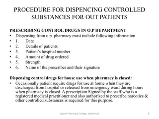 14ab1t0012 dispensing of narcotics and controlled substances | PPTX
