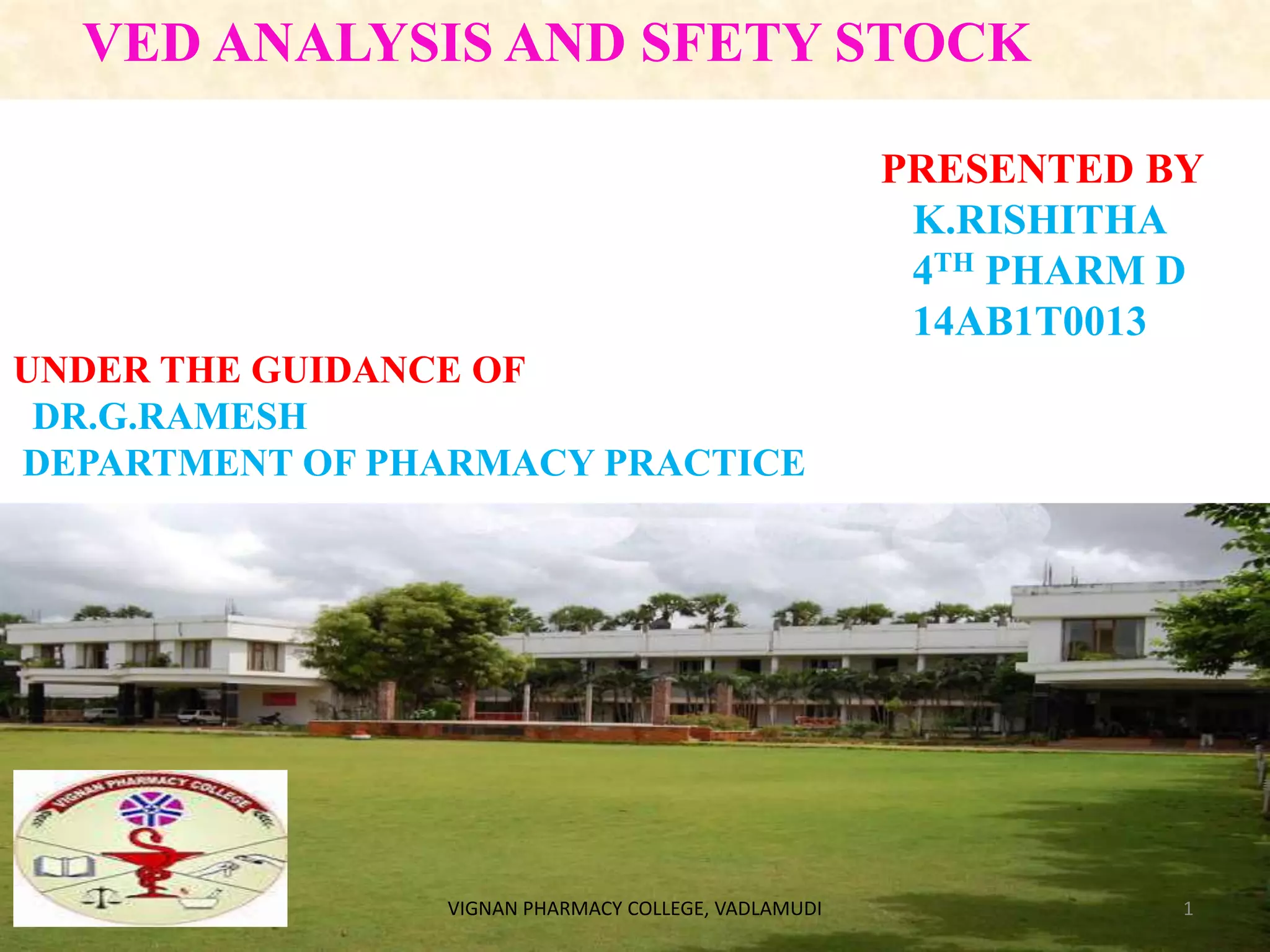 14ab1t0013 ved analysis and safety stock | PPTX