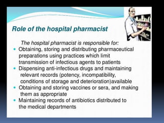 14ab1t0024 roles and responsibilities of hospital pharmacist | PPTX
