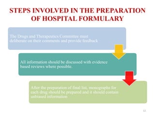 hospital formulary | PPTX