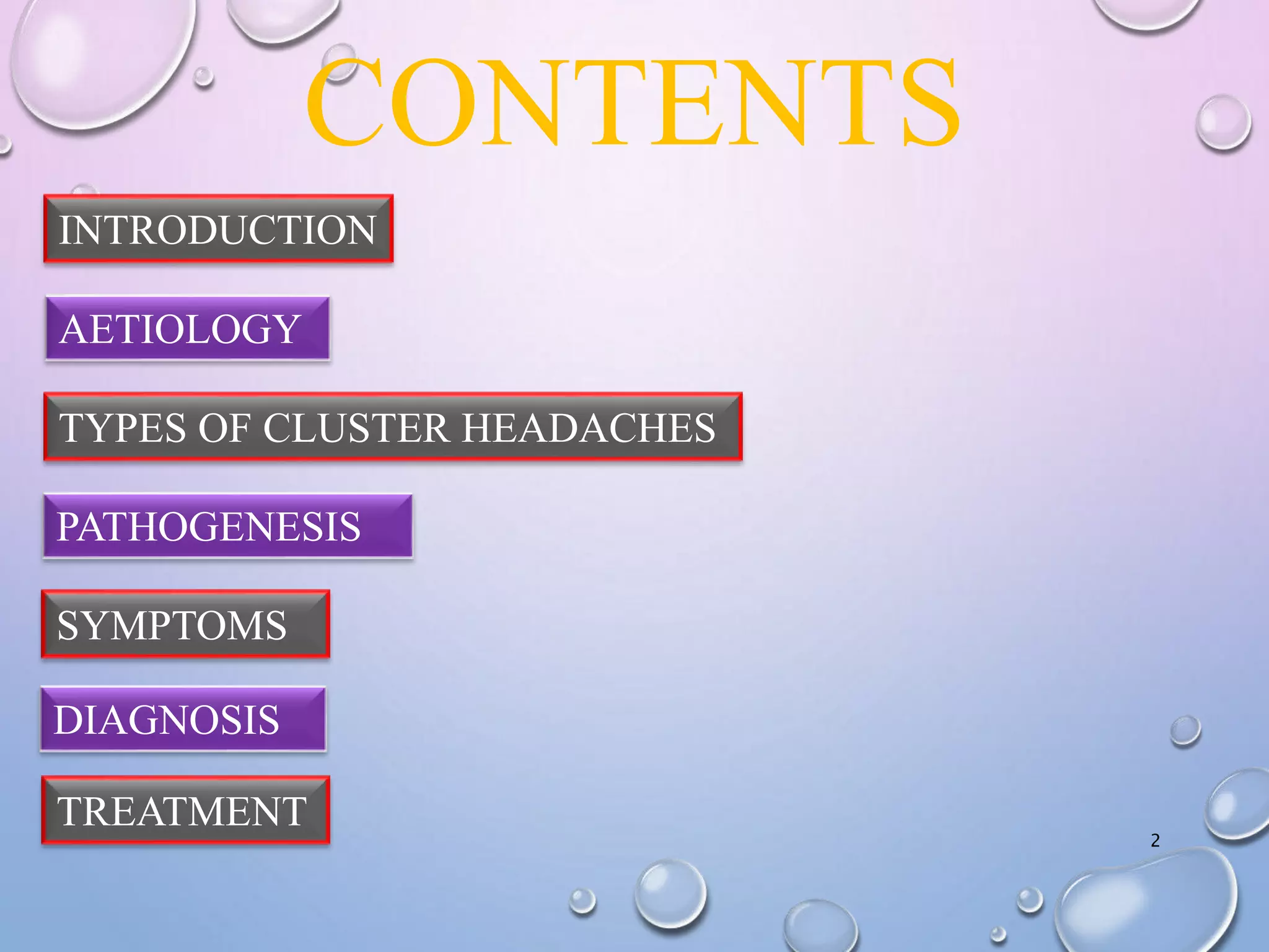 cluster headaches | PPTX
