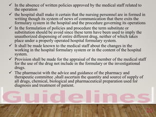 14ab1t0030 hospital formulary | PPTX | Pharmaceutical Industry | Industries