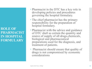 14ab1t0030 hospital formulary | PPTX | Pharmaceutical Industry | Industries