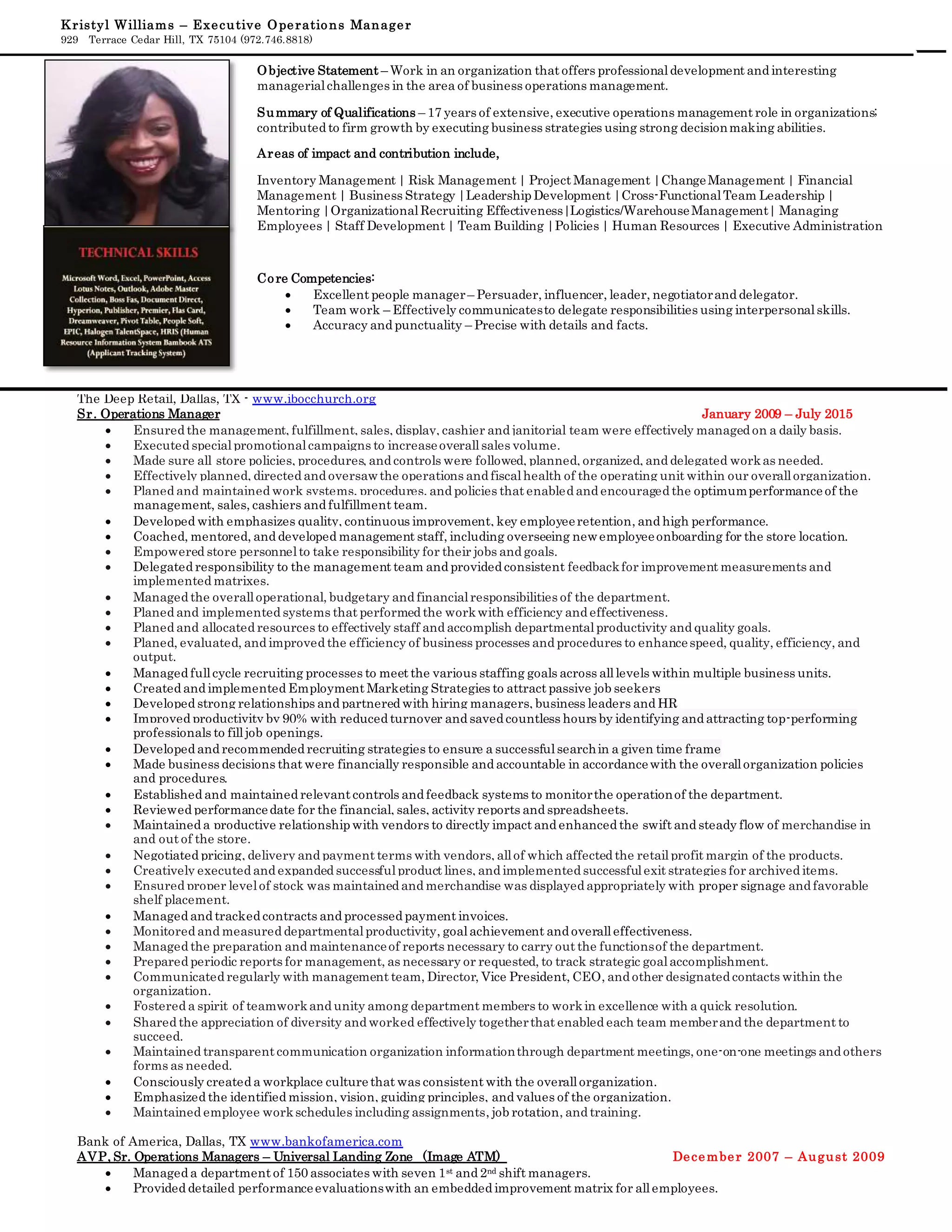 Kristyl Williams Resume | DOCX