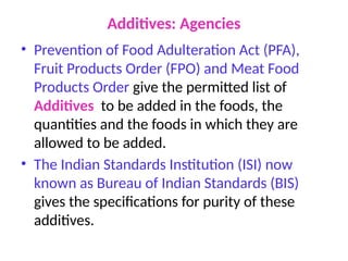 14 Additives and types and classification of additives | PPT