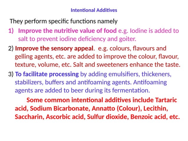 14 Additives and types and classification of additives | PPT