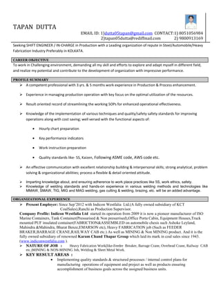 Seeking SHIFT ENGINEER DOCX.doc updt DECEMBER,2015 | PDF