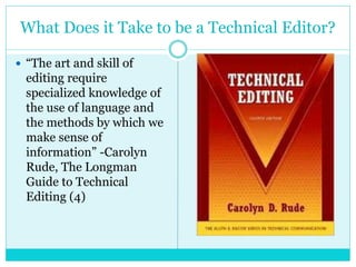 Technical Editing for Beginners Final | PPTX