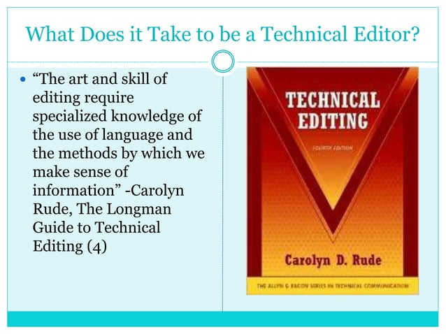 Technical Editing for Beginners Final | PPTX