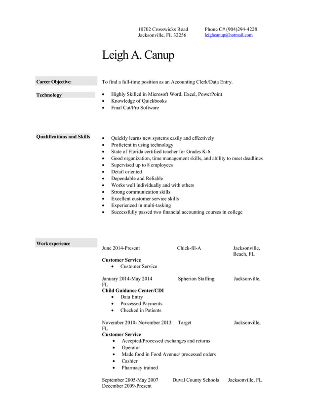 Resume 2013 | PDF