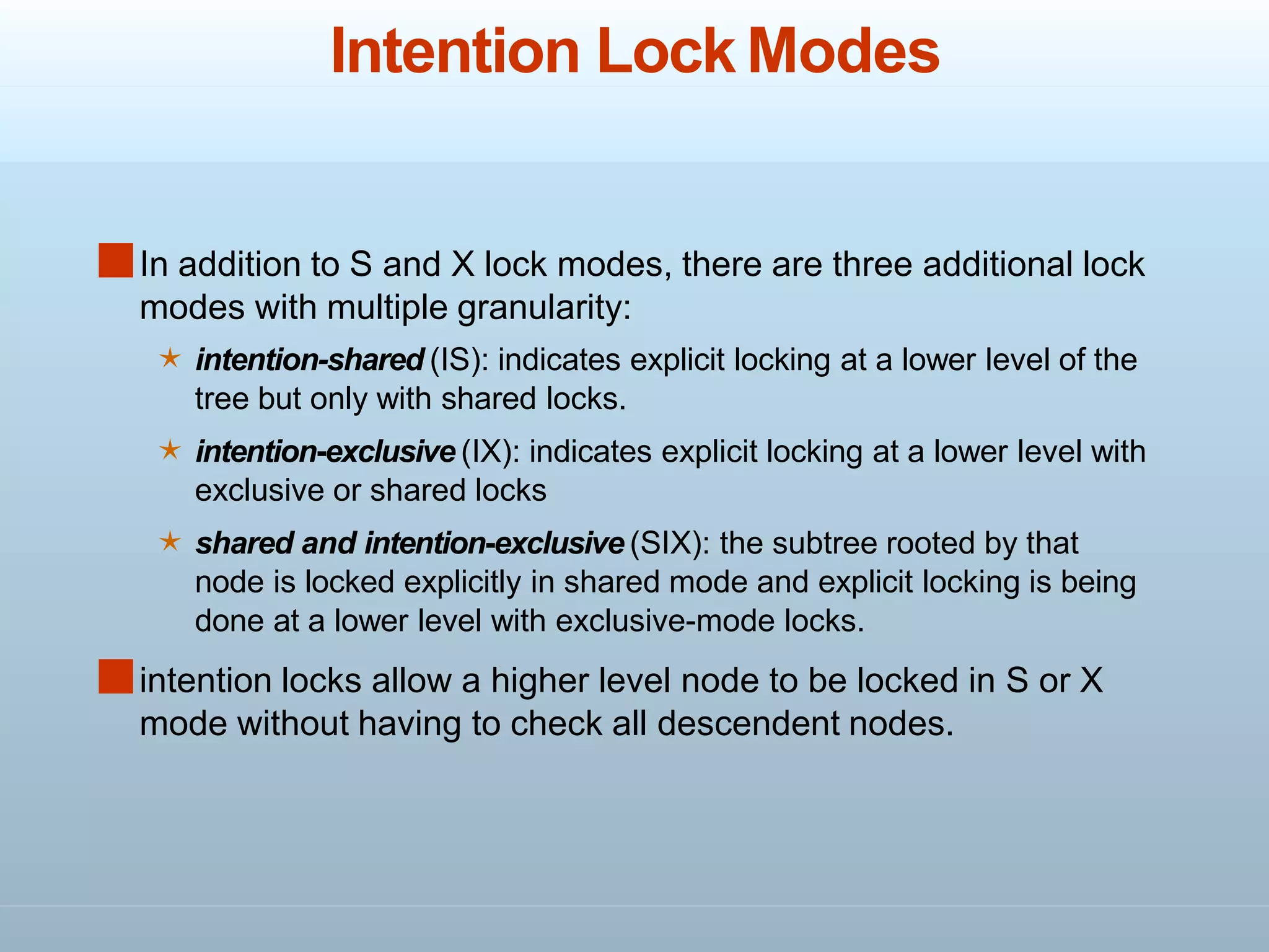 Concurrency Control & Deadlock Handling | PPTX