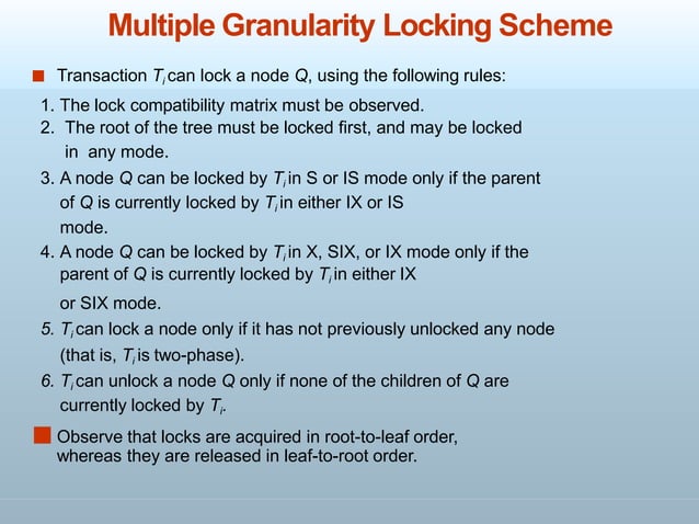 Concurrency Control And Deadlock Handling Pptx