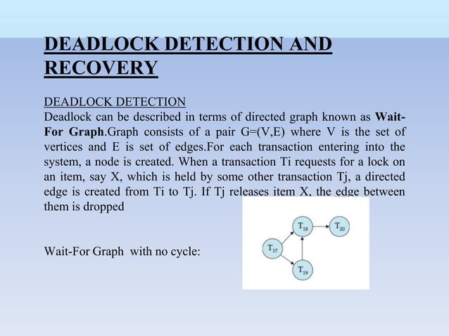 Concurrency Control & Deadlock Handling | PPTX