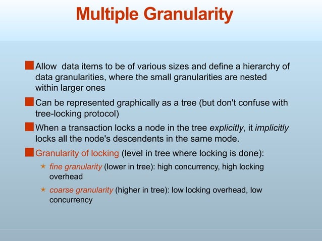 Concurrency Control And Deadlock Handling Ppt