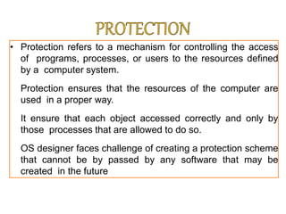 File Protection in Operating System | PPTX
