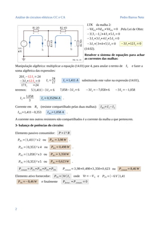 14 análise por malhas em cc | PDF
