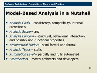 14 analysis techniques | PPT
