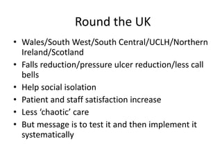 Hospital Pathways programme - Intentional Rounding | PPT