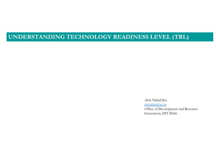 Technology Readiness Levels | PPTX