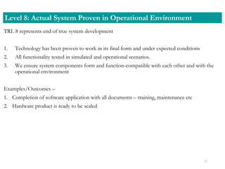 Technology Readiness Levels | PPTX