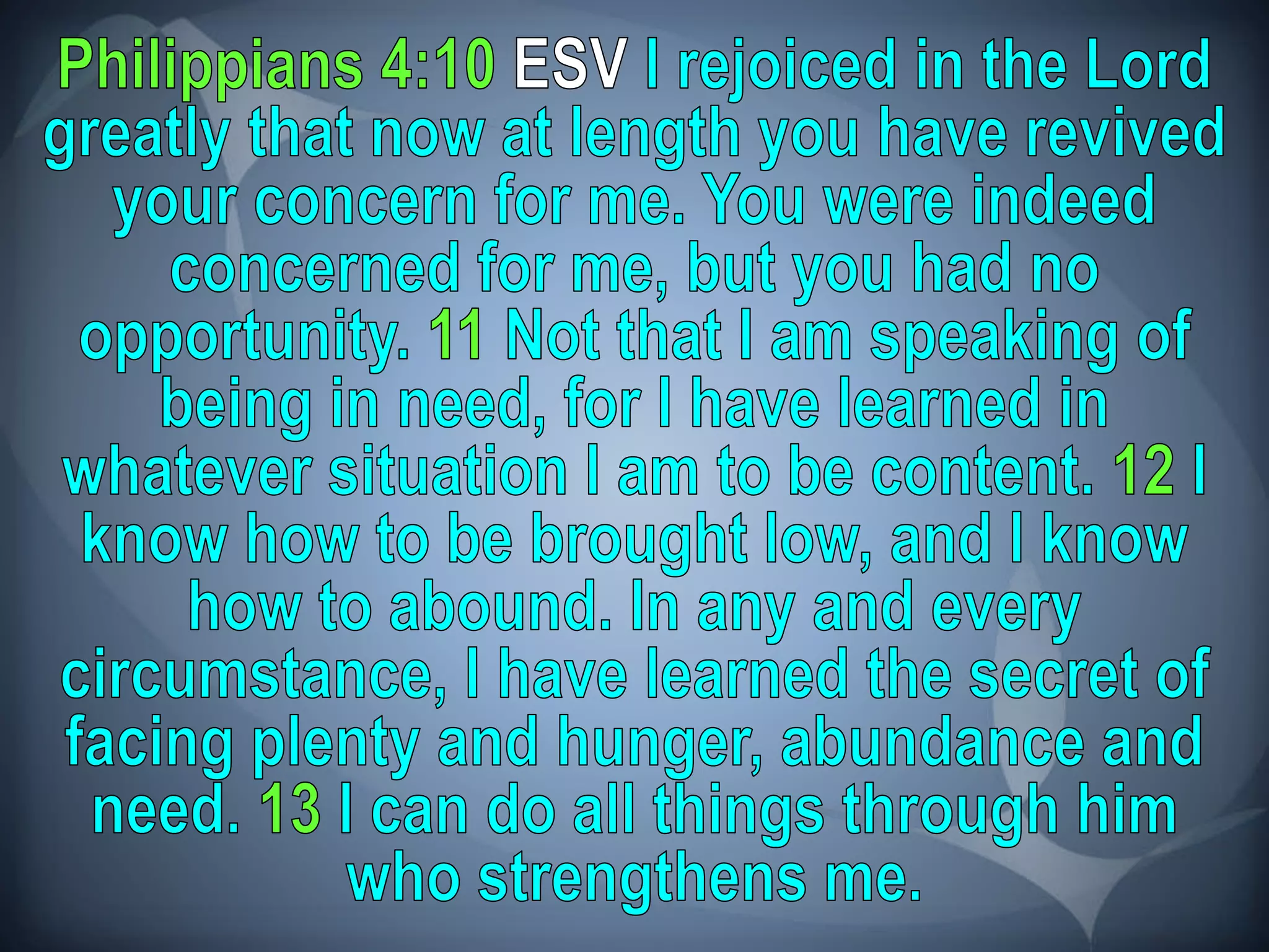 14 A Renewed Faith Philippians 4:10-13 | PPTX | Christianity | Religion ...