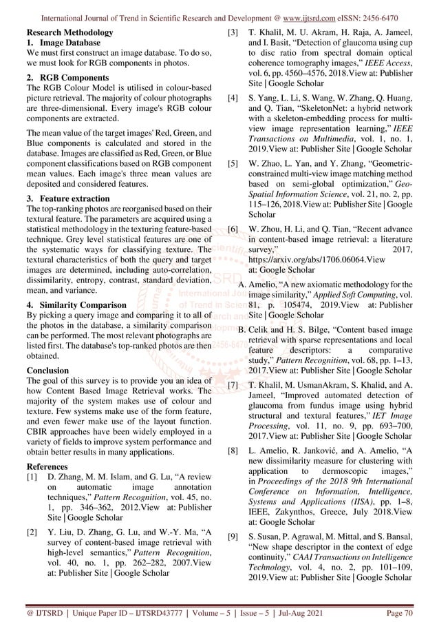 A Survey on Content Based Image Retrieval System | PDF