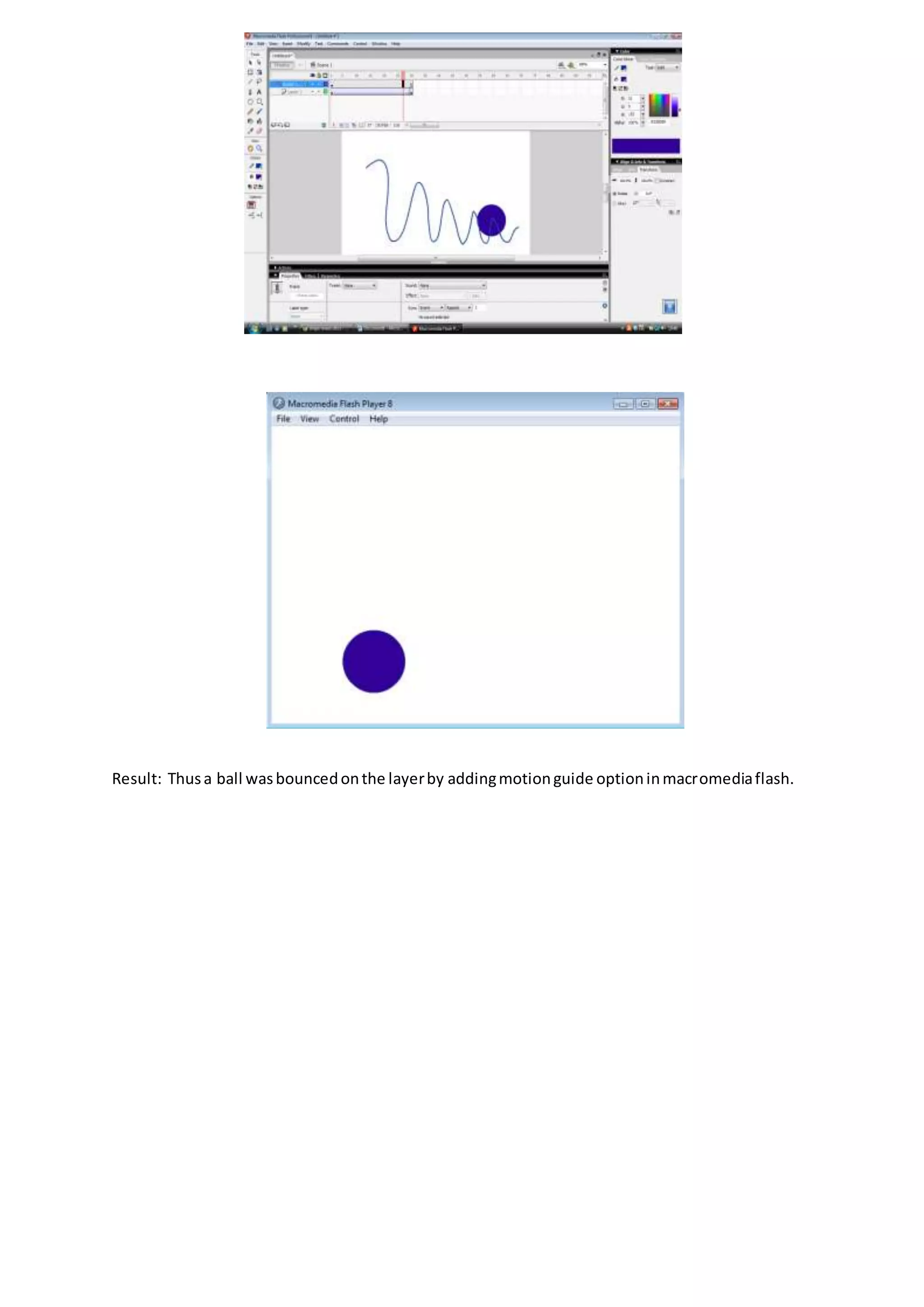 BOUNCE A BALL USING MOTION GUIDE | DOCX