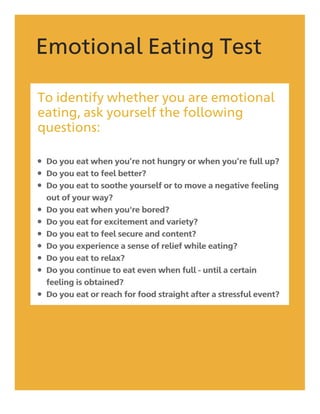 emotional eating | PDF