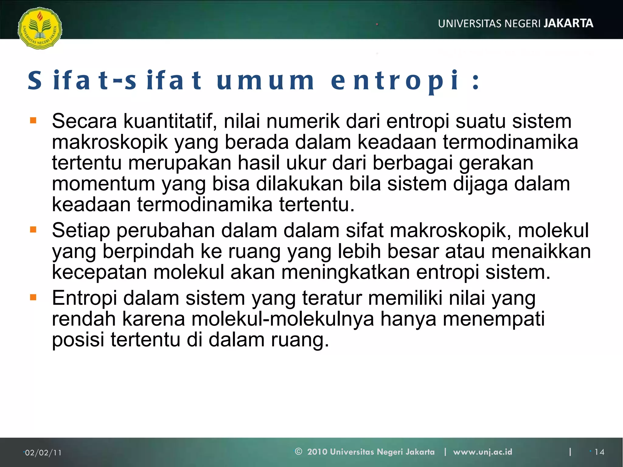 Termodinamika (14) b e_entropi,_apa_itu_entropi | PPT