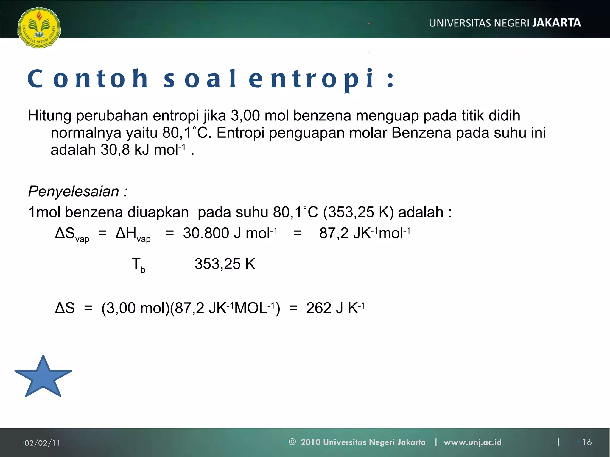 Termodinamika (14) b e_entropi,_apa_itu_entropi | PPT