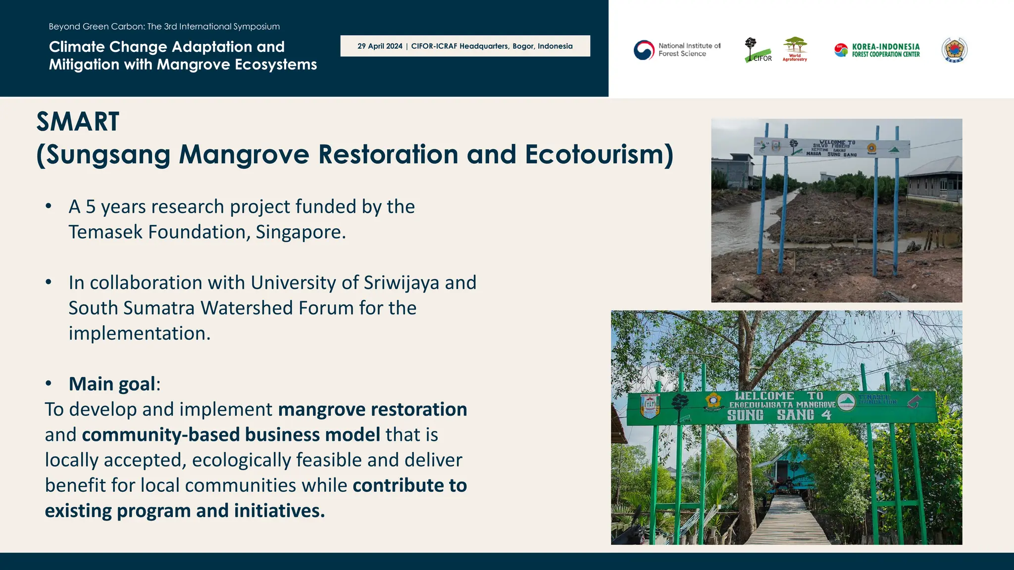 Sungsang Mangrove Restoration and Ecotourism (SMART): A participatory ...