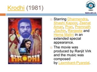 14 block busters subhash ghai gave us | PPT