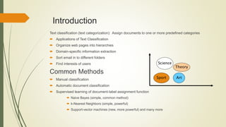Presentation on Text Classification | PPTX