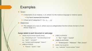 Presentation on Text Classification | PPTX