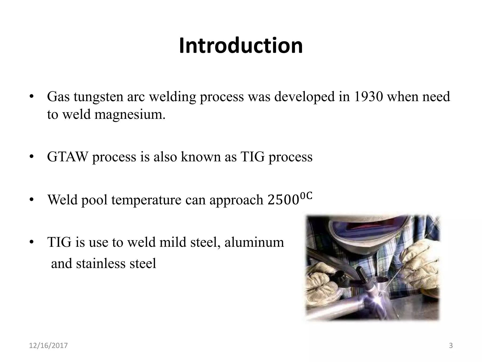 Gas Tungsten Arc Welding (ASM Handbook) | PPTX