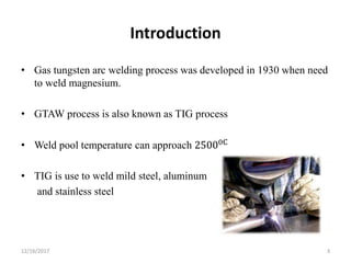 Gas Tungsten Arc Welding (ASM Handbook) | PPTX