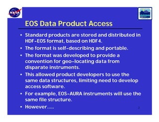 Generalized Conversion of HDF-EOS Products to GIS-Compatible Formats | PDF